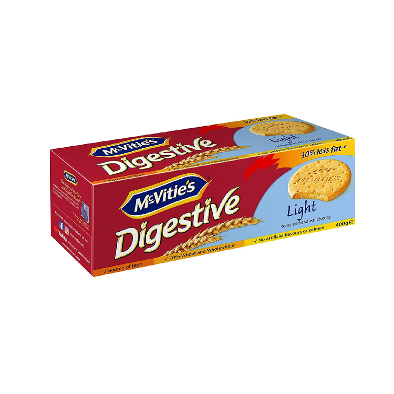 McVities Digestive Light 12x400g – Al Rhea General trading LLC